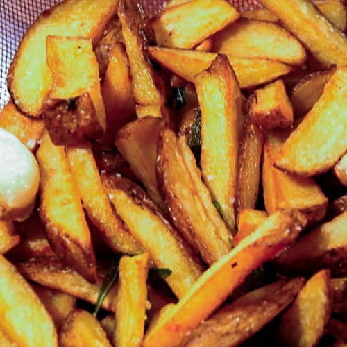 Italian Style French Fries with Garlic and Rosemary - Comfortable Food