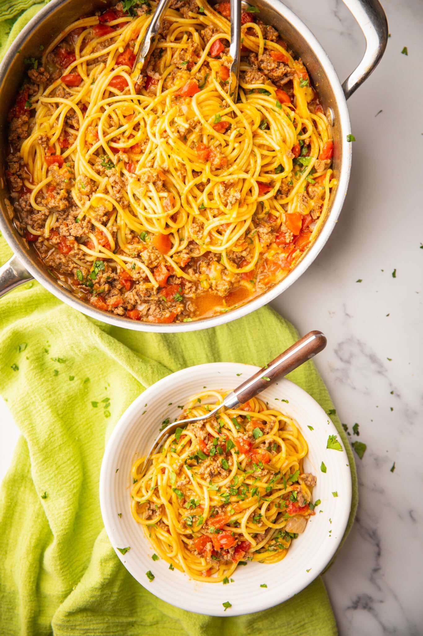 One-Pot Taco Spaghetti (Easy 30-Minute Meal!) - Comfortable Food